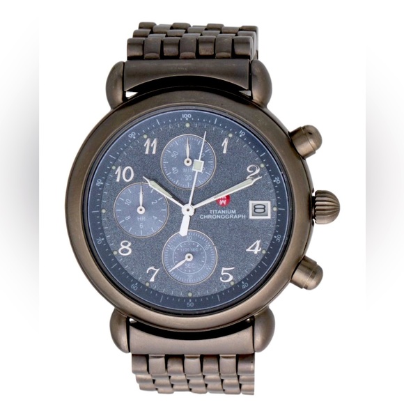 Michele | Jewelry | The Titanium Chronographic Watch | Poshmark
